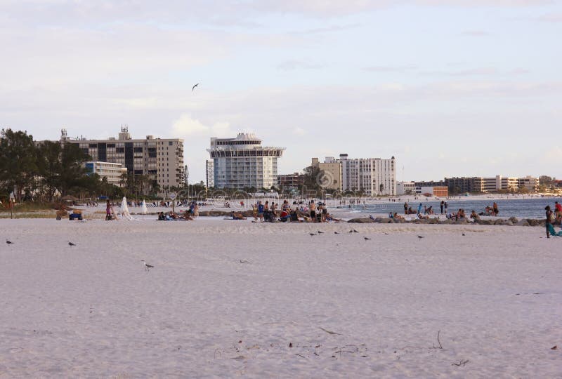 Beach Scene on Sunny Afternoon St Pete Beach Florida Stock Photo ...