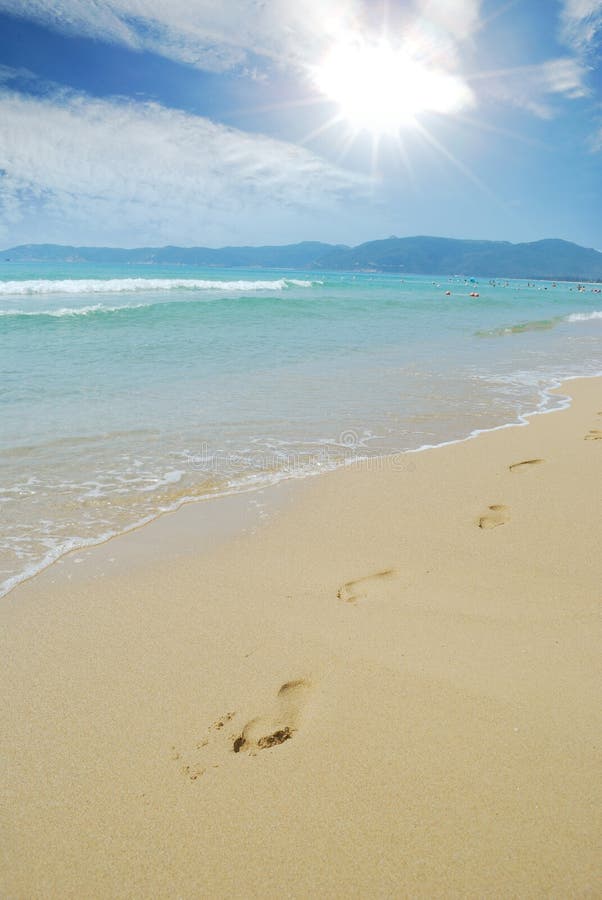 Beach scenery stock photo. Image of beach, swimming, relax - 14274316