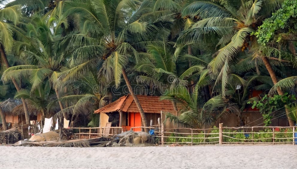 Beach scenery in Goa stock image. Image of beach, south - 27965907