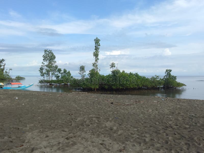 Beach Scenery Photos in the Morning and Evening Stock Image - Image of ...