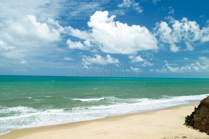 Beach scenic. Brazil stock photo. Image of natural, scenery - 9067382