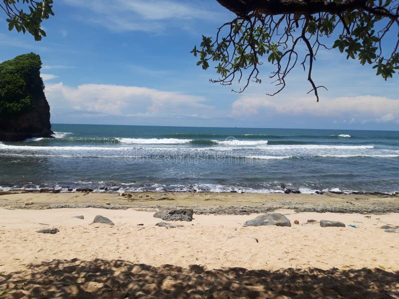 Beach and Sea in Malang City, Indonesia Stock Photo - Image of malang ...
