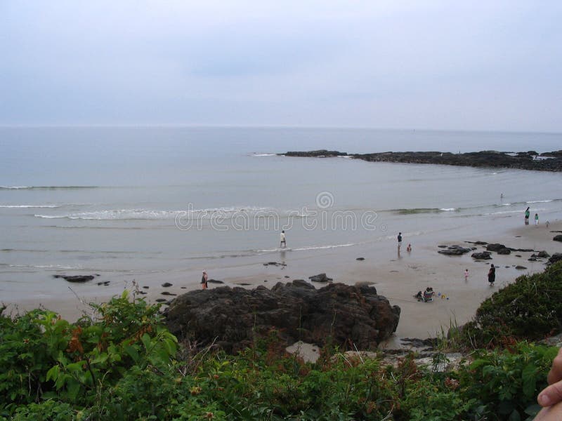 Beach and sea editorial photo. Image of cloudy, scenic - 123148481