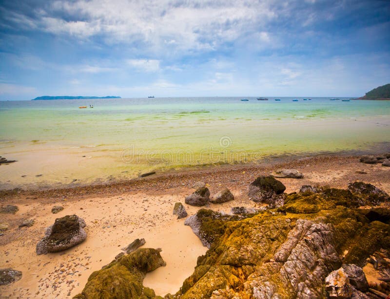 Beach Sea Wave Landscape Coastline Stock Image - Image of splashing ...