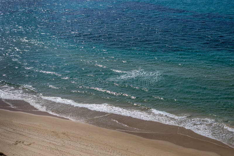 Beach Sea Waves, a Top View Stock Image - Image of bottom, summer ...