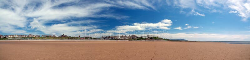 Beach in Seascale, Cumbria. England Stock Photo - Image of hill, home ...