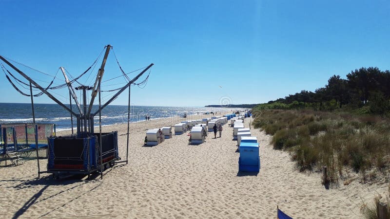 Beach section on Usedom editorial photo. Image of ocean - 187548661