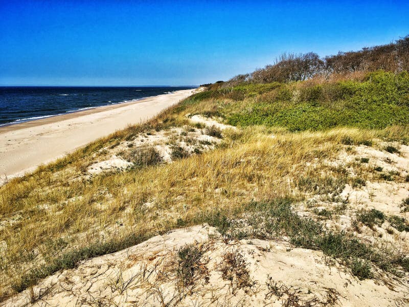 Baltic Sea beach in Poland stock image. Image of baltic - 143174615