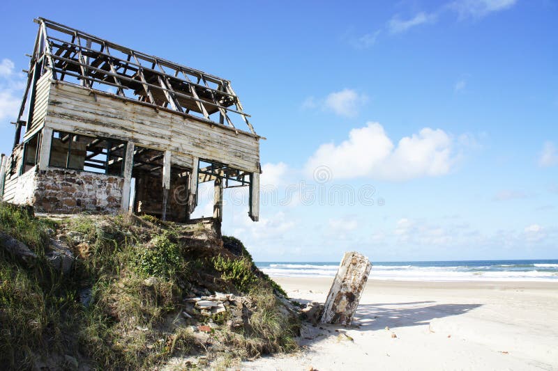 Beach Shack stock photo. Image of wood, shack, clouds - 19038826