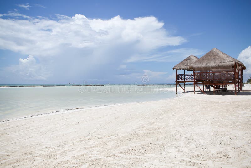 Beach Shack stock photo. Image of wood, shack, clouds - 19038826