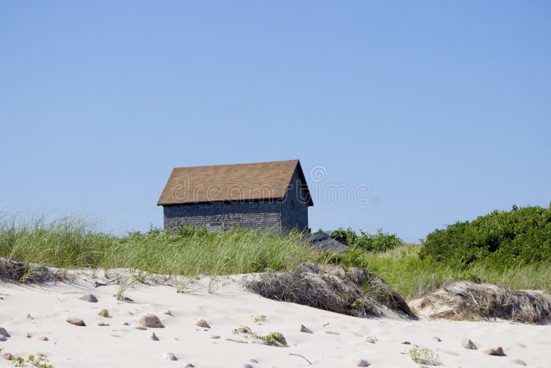 Beach Shack stock photo. Image of sandy, rocks, rustic - 61963868