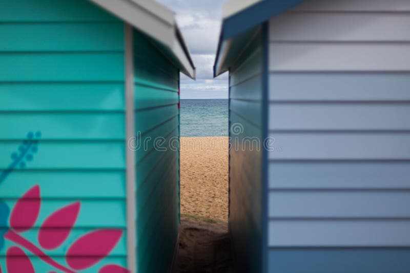 Beach Shacks stock image. Image of melbourne, victoria - 103060617
