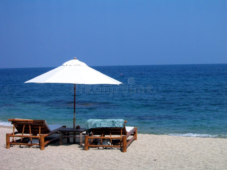 Beach Shade stock photo. Image of shade, lounging, seascape - 271320