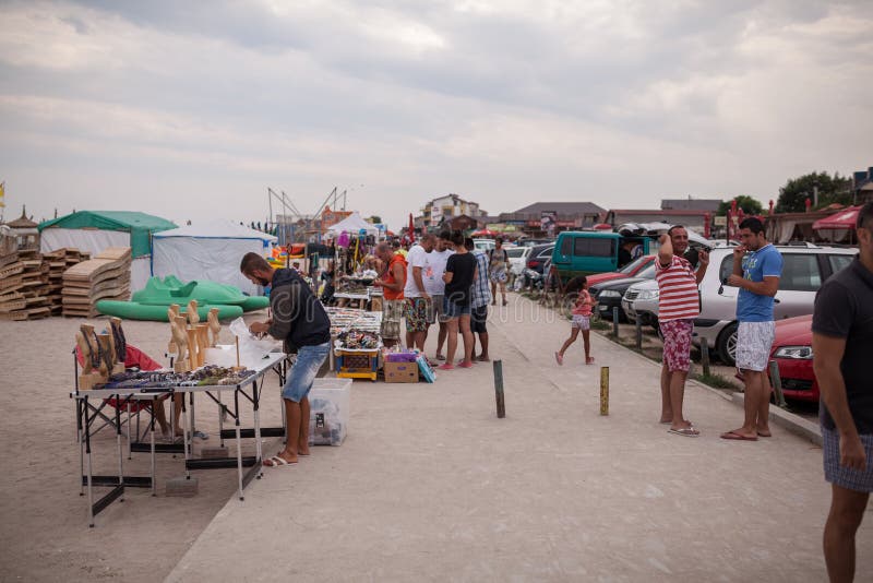 Beach shop alley editorial stock photo. Image of city - 44313268