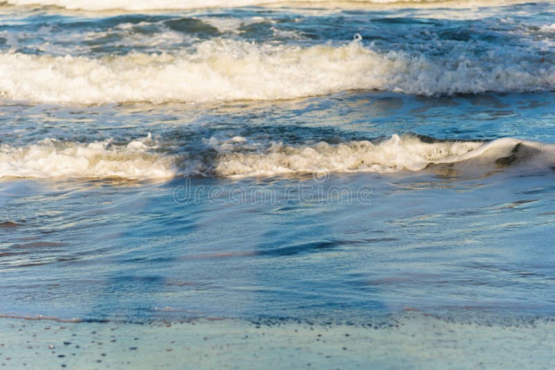 Beach shore with waves stock photo. Image of boat, vacation - 263042990