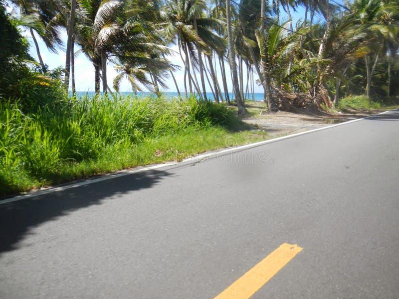 Beach side road stock image. Image of road, water, front - 44860055