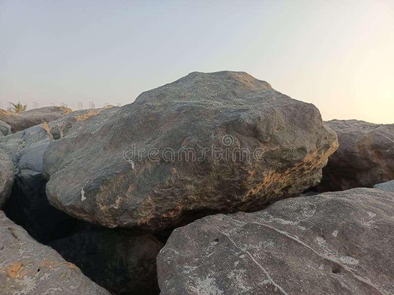Beach Side Stone, Beautiful View Stock Image - Image of mountain, soil ...