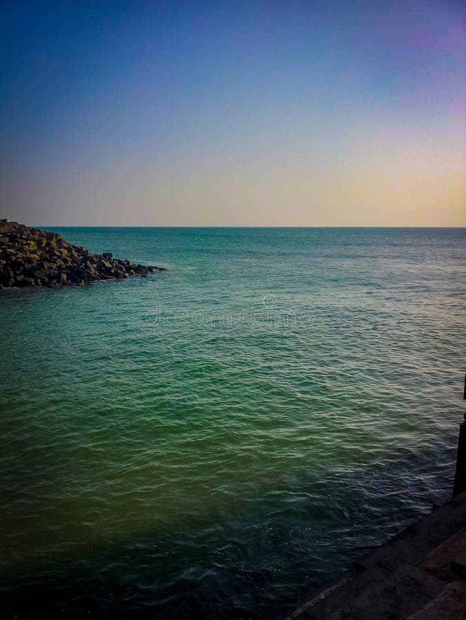 Beach Side View in Gujarat India. Gujarat View of Beaches Stock Photo ...