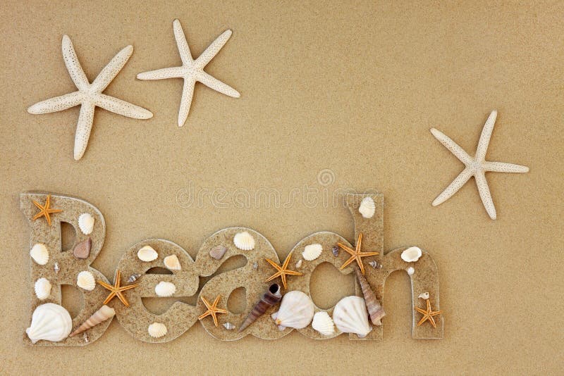 Beach stock photo. Image of beach, letter, life, copy - 60474520
