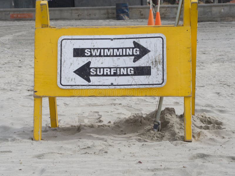 Beach Sign on the White Sand Stock Image - Image of tropical, vacation ...