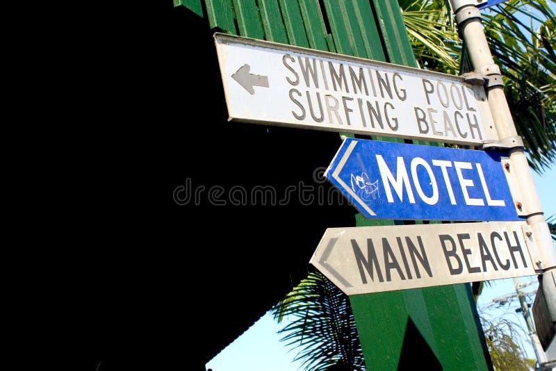 Beach Signs stock image. Image of pool, main, signage - 1091559