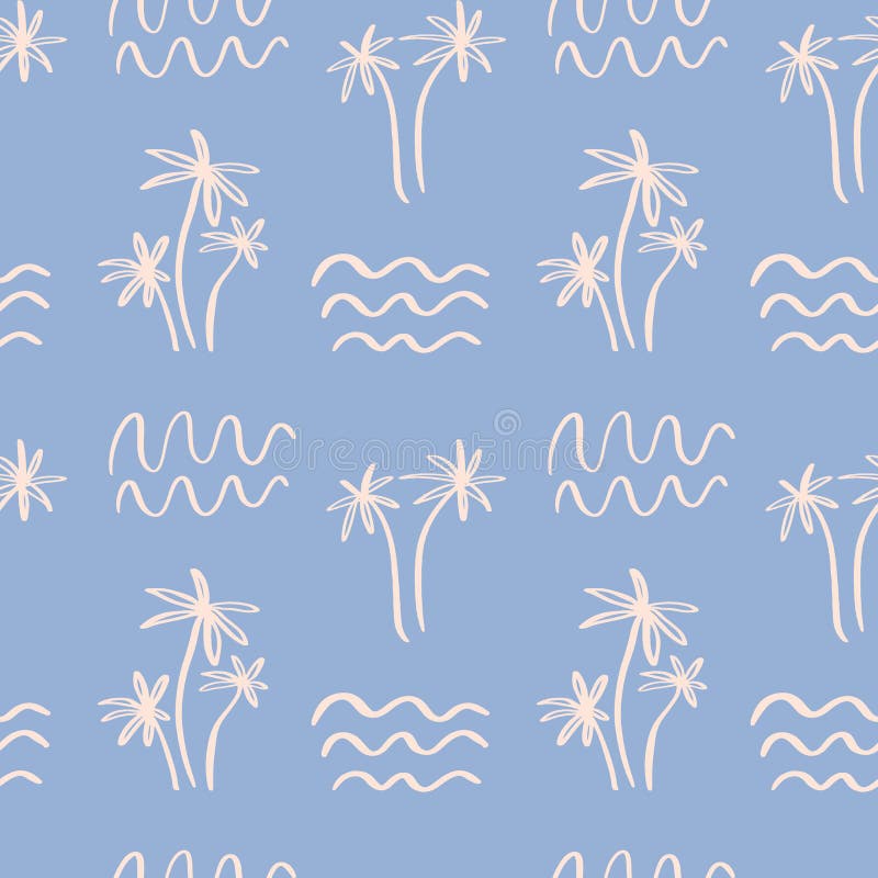 Summer Beach Doodles Simple Stock Illustrations – 176 Summer Beach ...