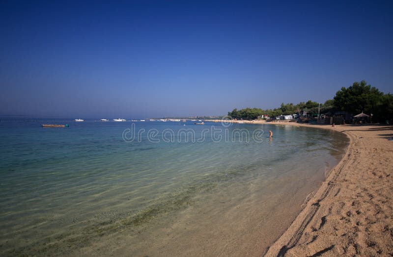 Beach Of Simuni - Island Of Pag Stock Photo - Image of camping, croatia ...