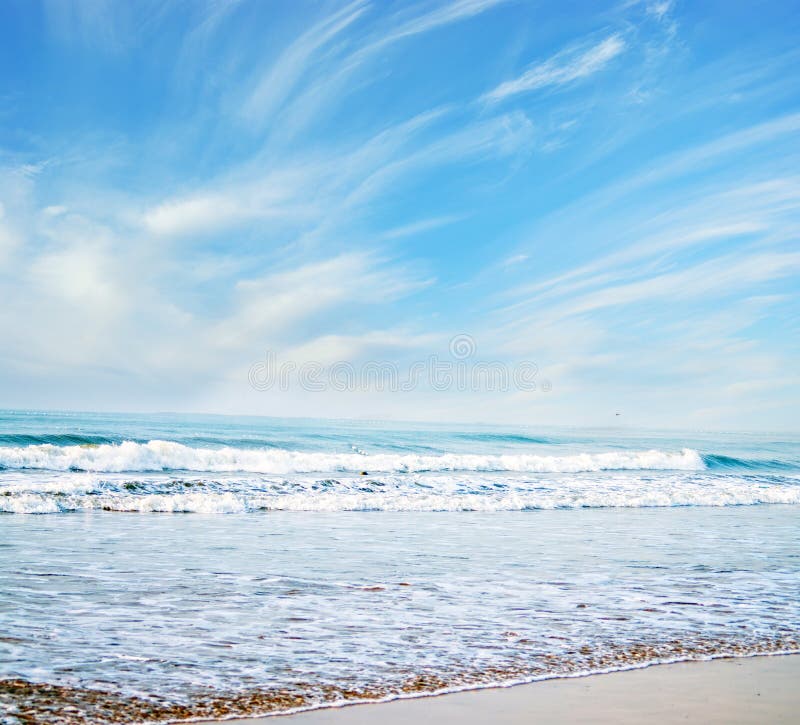 Beach sky stock image. Image of ripple, relaxation, peaceful - 25947077
