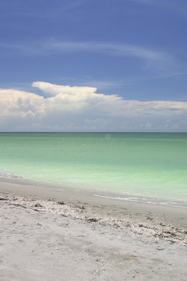 Beach and Sky Scene stock photo. Image of tides, tide - 1009262