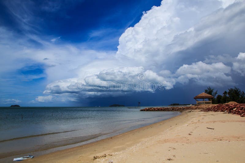 Beach sky stormy stock photo. Image of dramatic, scene - 66273092