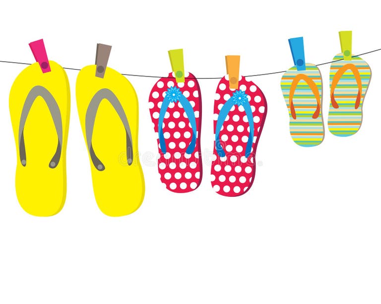 Slippers Swimwear Stock Illustrations – 405 Slippers Swimwear Stock ...