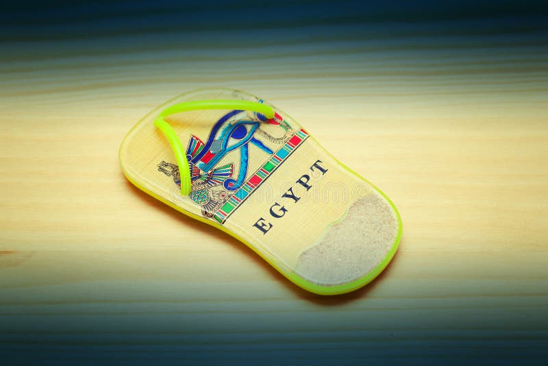 Two Egyptian slippers stock image. Image of shoes, traveling - 34703499
