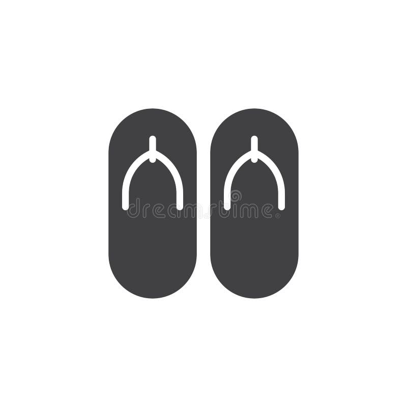 Beach slippers line icon stock vector. Illustration of pictogram ... Beach slippers line icon stock vector. Illustration of pictogram ...