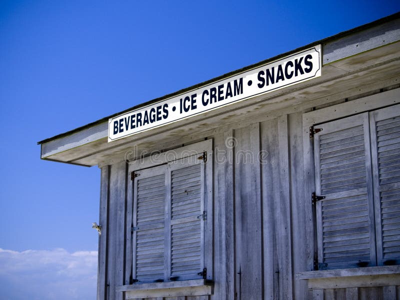 Beach Snack Bar stock photo. Image of beach, rustic, summer - 10024546