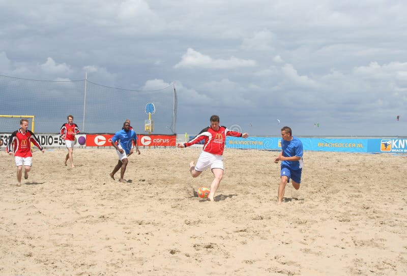 A Soccer Pitch Drawn on Sand. Stock Illustration - Illustration of ...