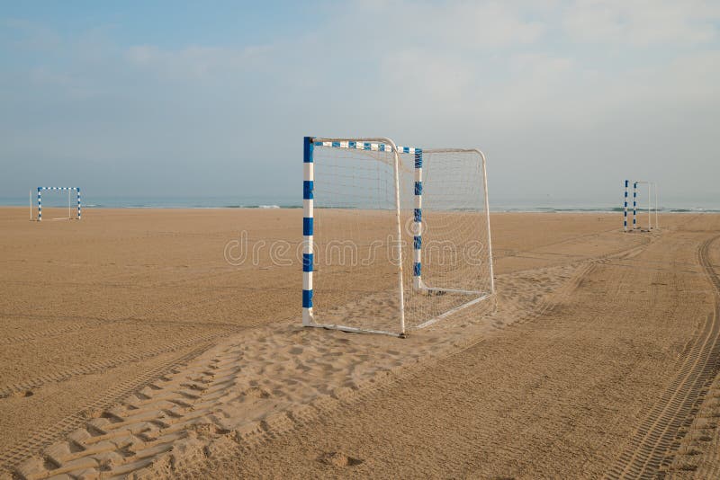 Beach soccer goal stock photo. Image of recreation, mediterranean ...