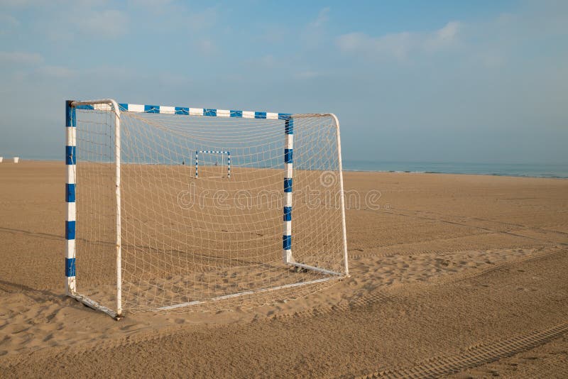 Beach football pitch stock image. Image of blanca, soccer - 23474033