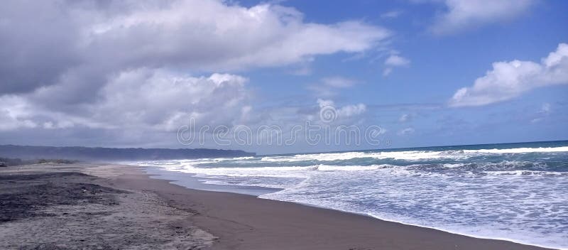 Beach of South Java Yogyakarta Bantul Stock Photo - Image of java ...