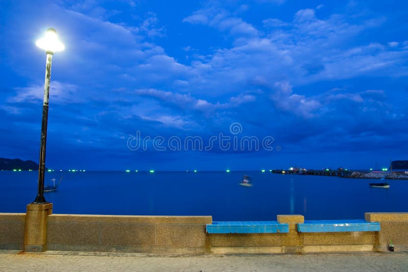Beach in South of Thailand at Twilight Stock Photo - Image of beauty ...