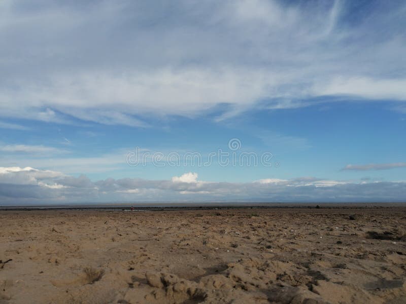 The Beach at Southerness Scotland Stock Photo - Image of wind ...