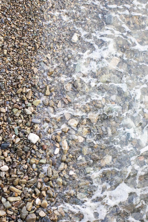 Beach Stone Background with Sea Stock Photo - Image of shore, abstract ...