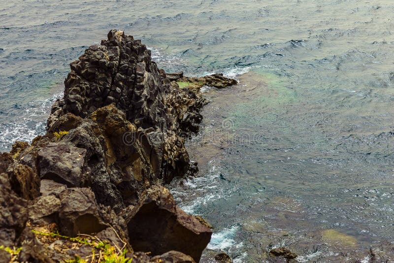 Beach Stones in Ocean Abstract Background Stock Photo - Image of ocean ...