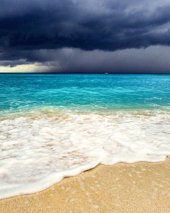 Beach after the storm stock image. Image of storm, shiny - 36189719