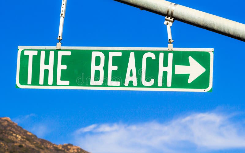 The Beach Street Sign stock image. Image of beach, street - 50309573