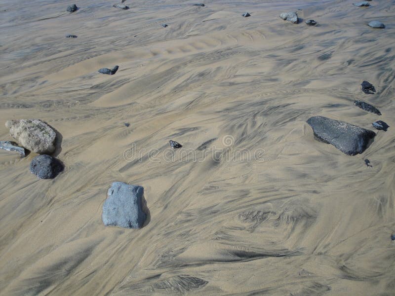 Beach Structures in the Sand Stock Photo - Image of soil, coast: 51372194