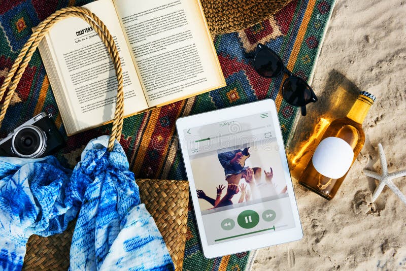 Beach Summer Holiday Vacation Journey Exploration Concept Stock Image ...