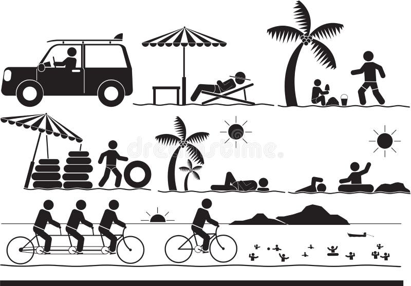 Stick Figure Beach Stock Illustrations – 346 Stick Figure Beach Stock ...