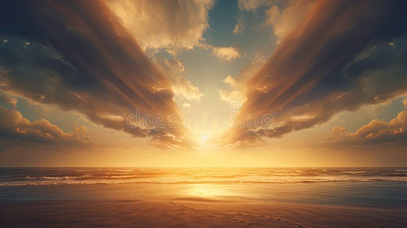 Beach sun rays graphic stock illustration. Illustration of viewer ...