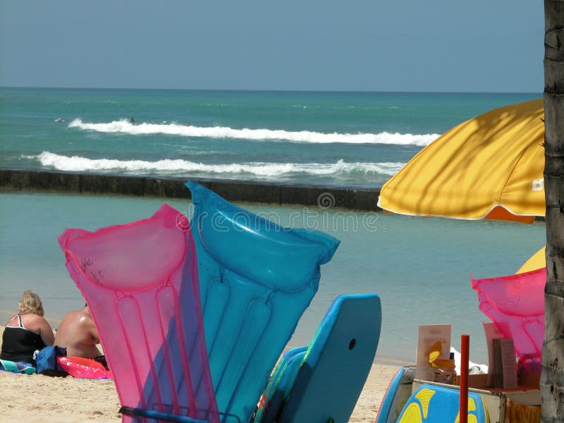 Beach Sunbathing stock image. Image of escape, paradise - 1676135