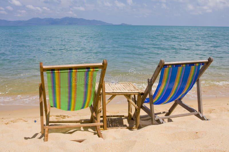 Beach on a sunny day. stock photo. Image of island, cloud - 13119854